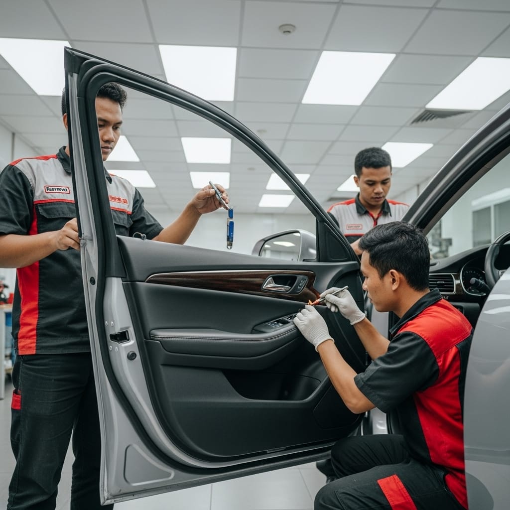 Bengkel Doortrim Mobil di Pontianak Spesialis Perbaikan Interior Elegan